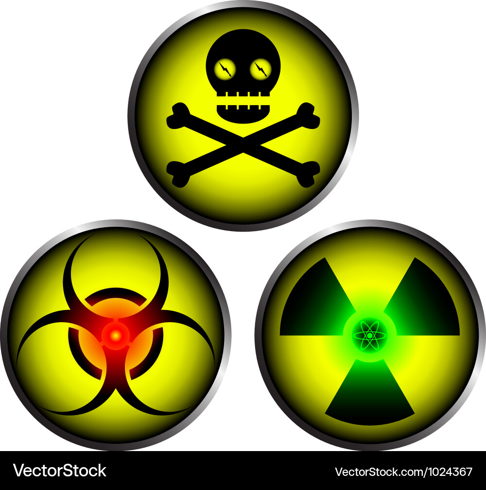 Warning icons Royalty Free Vector Image - VectorStock