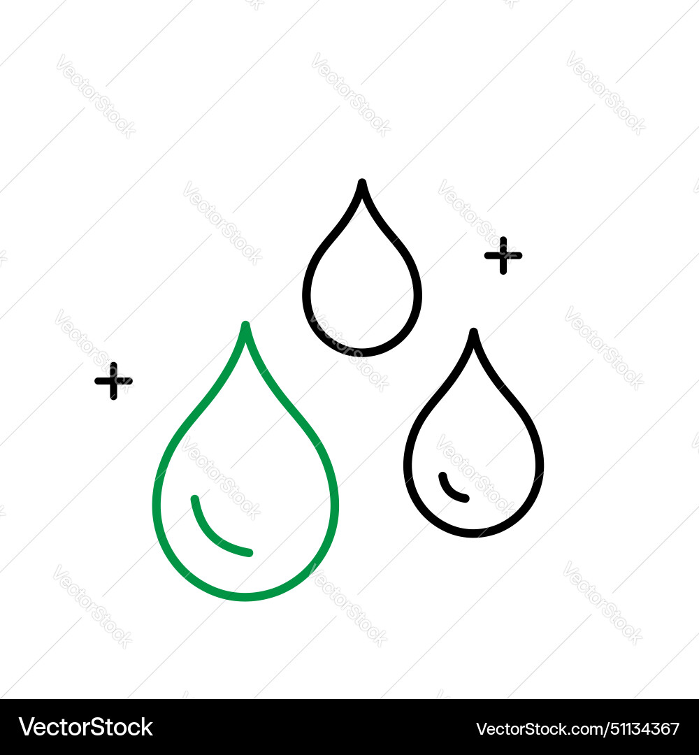 Water purification icon highlighting Royalty Free Vector