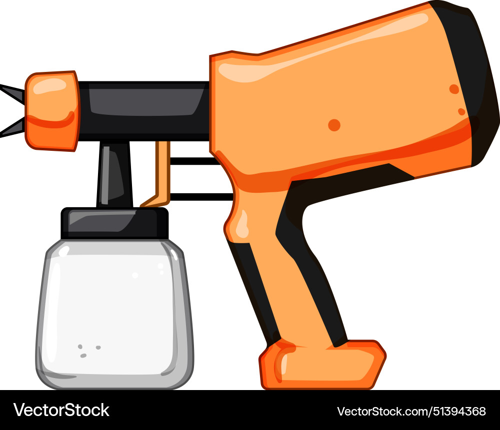 Body paint sprayer cartoon Royalty Free Vector Image