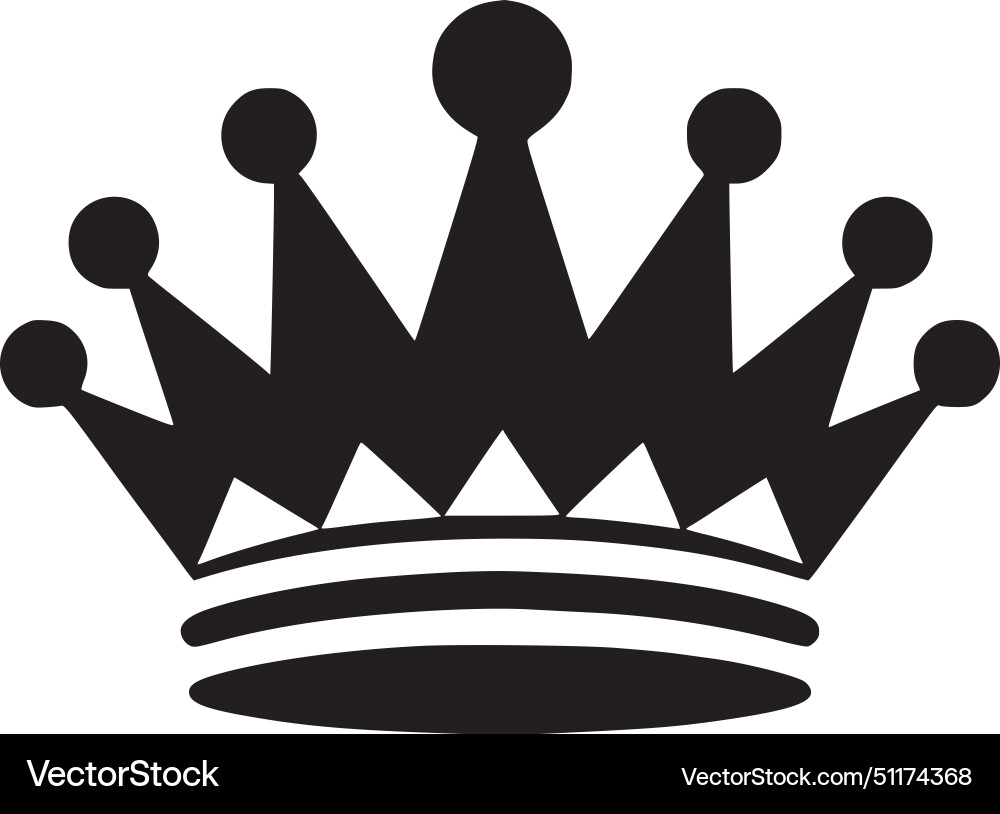 Crown - high quality logo ideal for t-shirt Vector Image