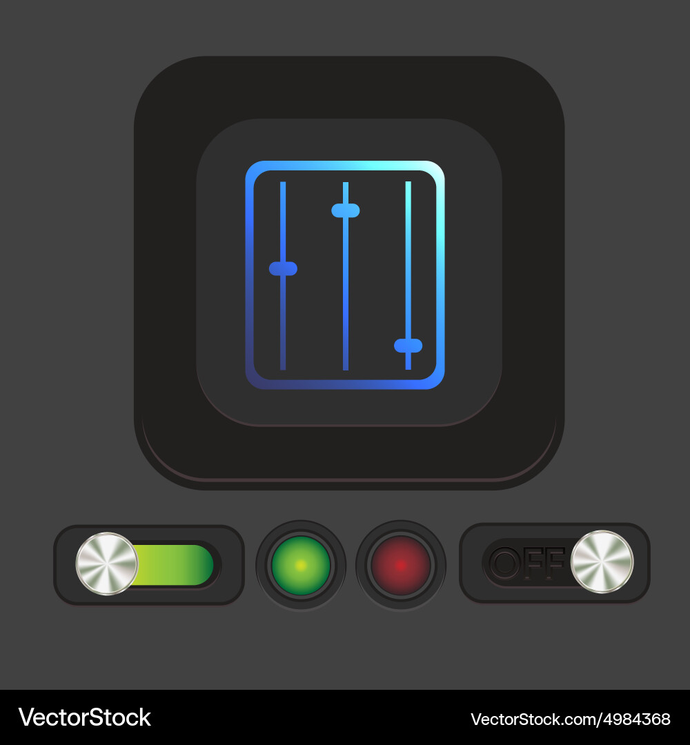 Equalizer Royalty Free Vector Image - VectorStock