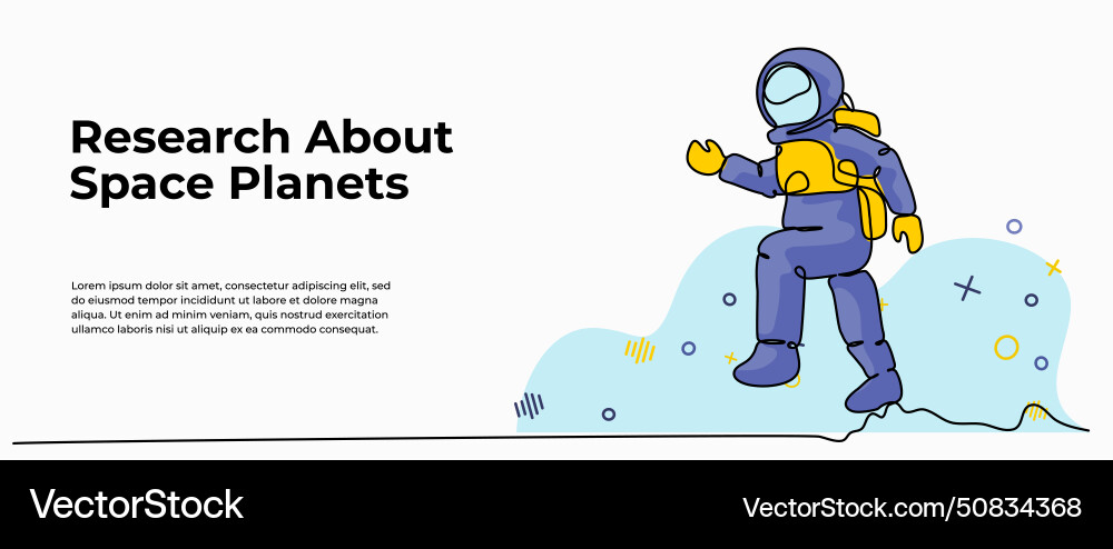Spaceman space travel design modern Royalty Free Vector