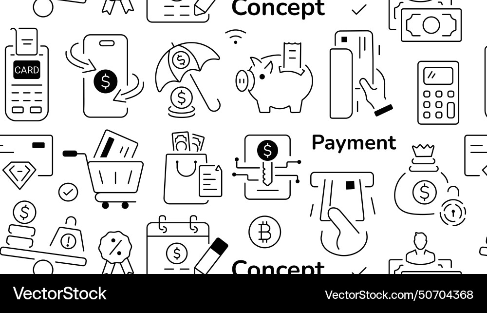 Virtual transaction Royalty Free Vector Image - VectorStock