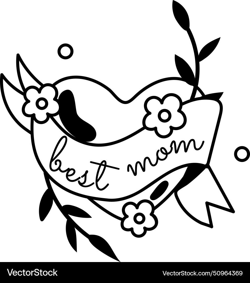 Best mom Royalty Free Vector Image - VectorStock