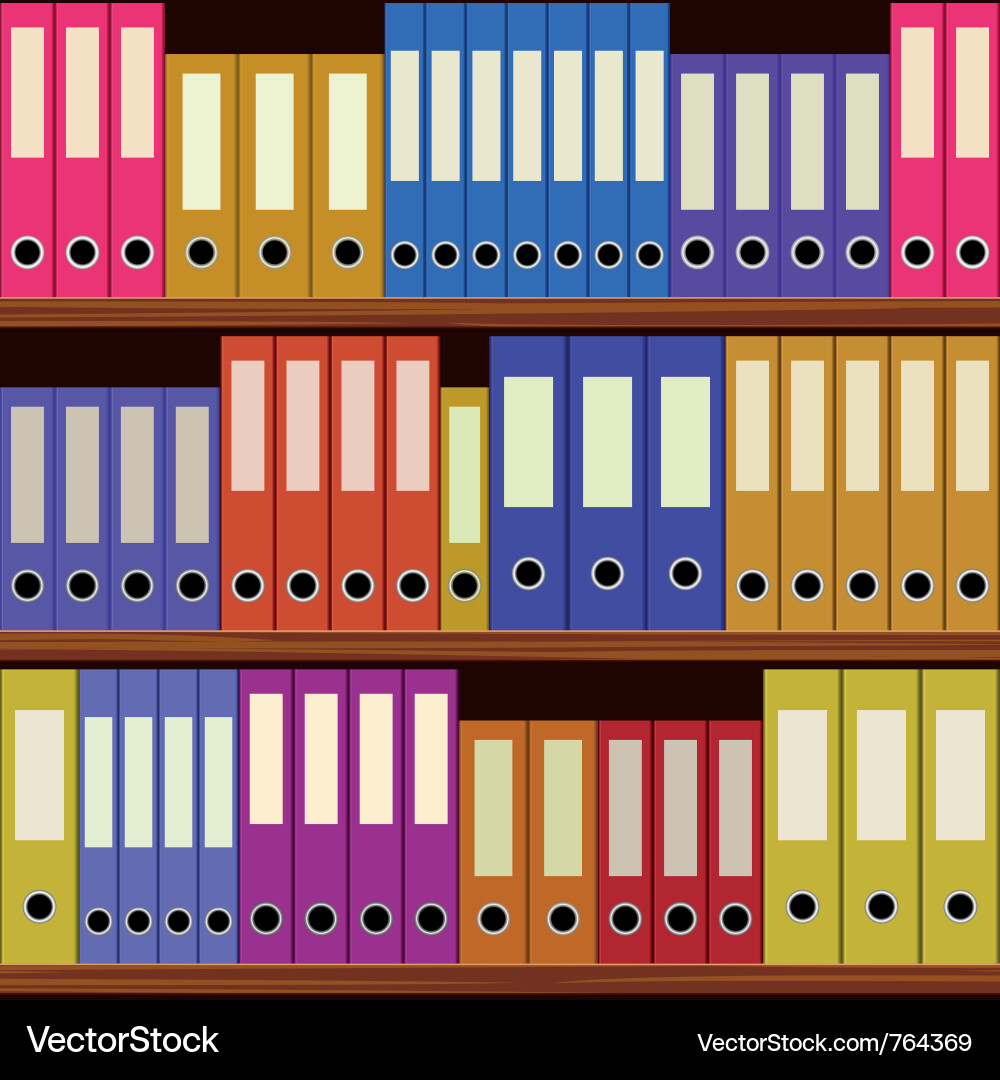 Colorful Shelf Pattern Royalty Free Vector Image