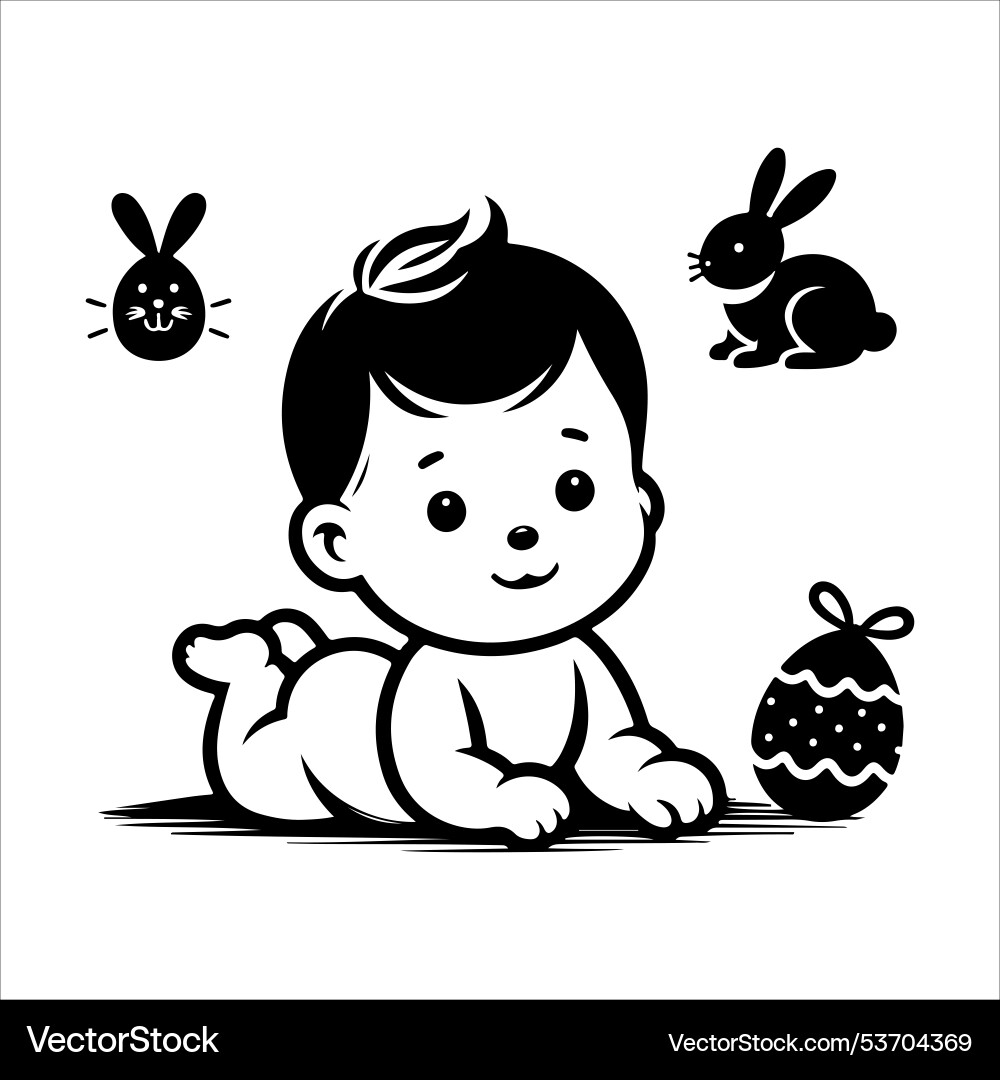Cute baby art Royalty Free Vector Image - VectorStock