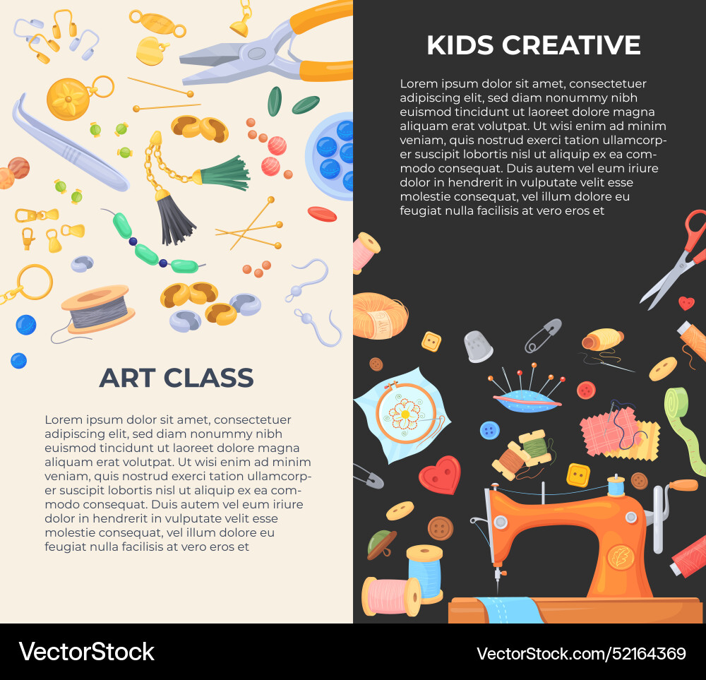 Diy project poster handicraft studio creativity Vector Image