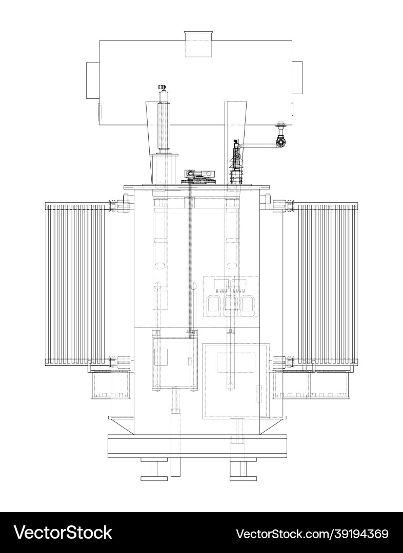High-voltage transformer Royalty Free Vector Image
