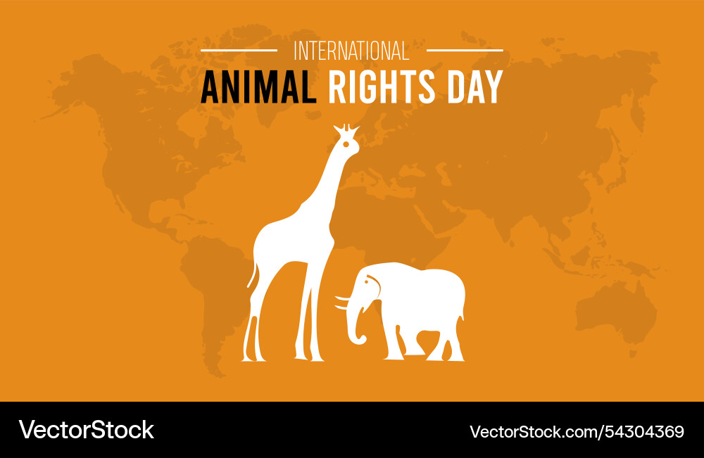 International animal rights day Royalty Free Vector Image