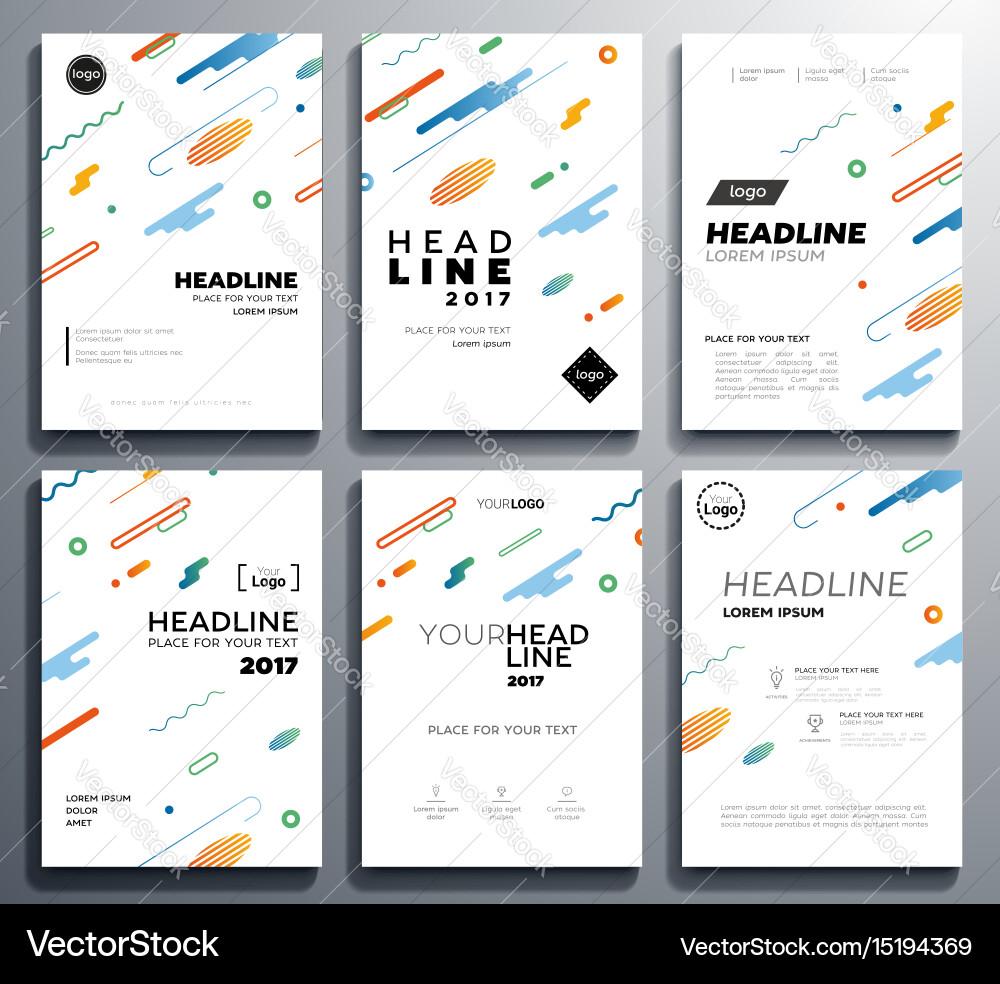 Presentation booklet covers - template Royalty Free Vector