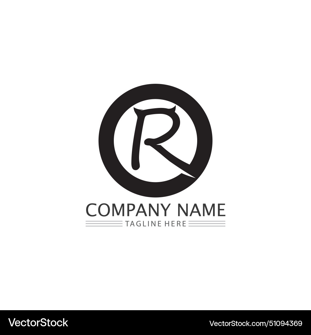 R letter arrow icon Royalty Free Vector Image - VectorStock
