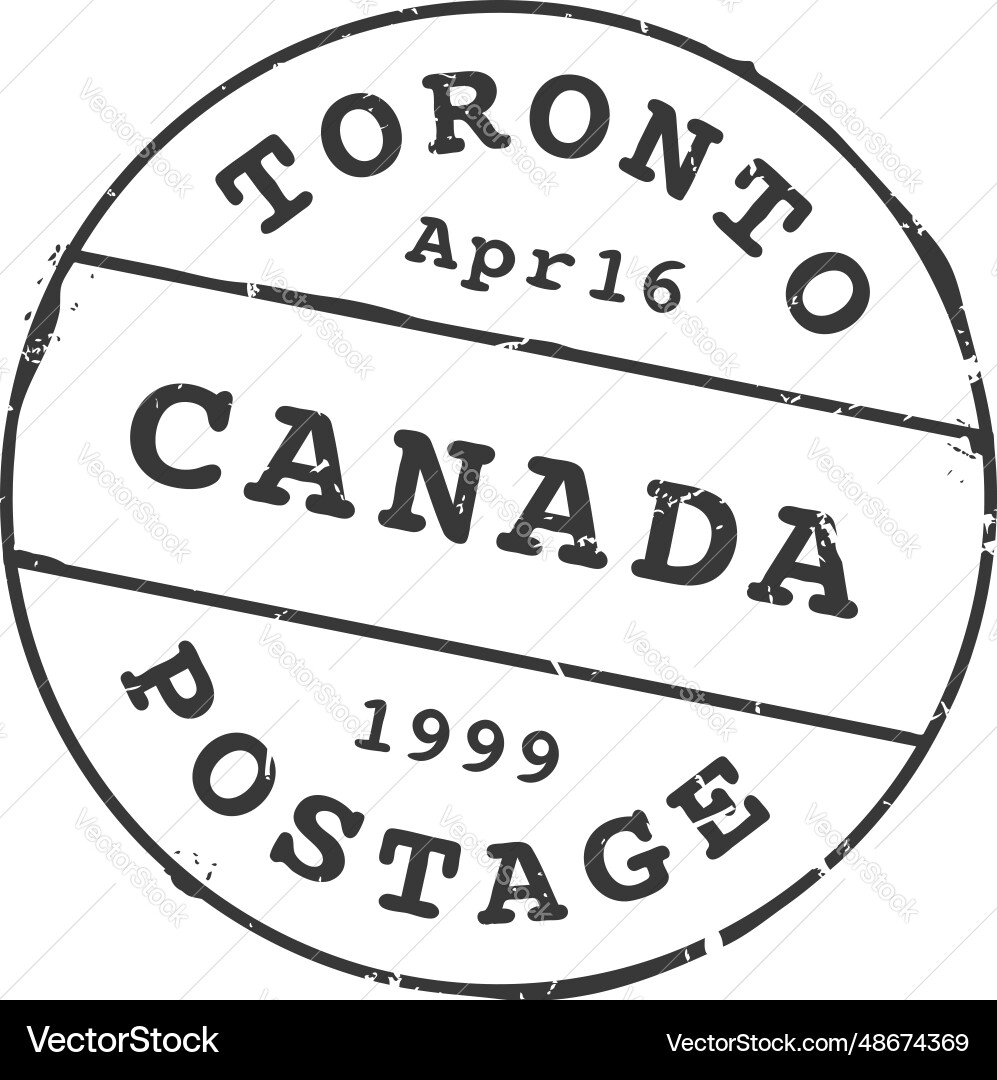 Toronto postage canada vintage postal stamp Vector Image