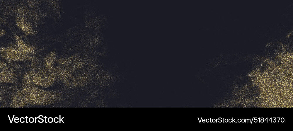 Abstract golden glittering dust particles Vector Image
