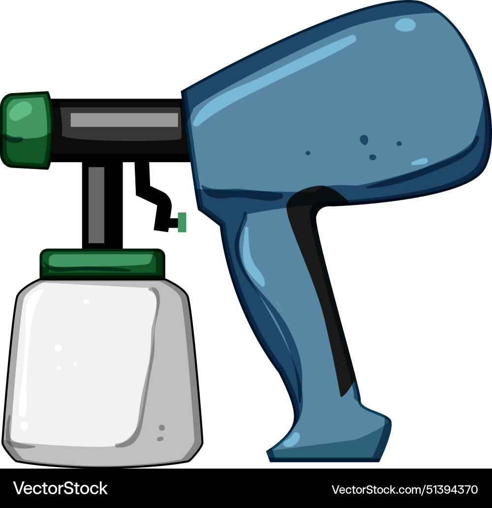 Car paint sprayer cartoon Royalty Free Vector Image