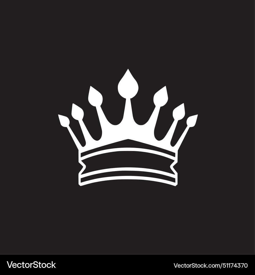 Crown - high quality logo ideal for t-shirt Vector Image