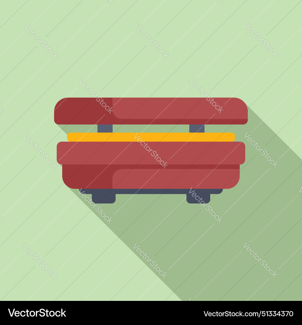 Flat design of red panini Royalty Free Vector Image