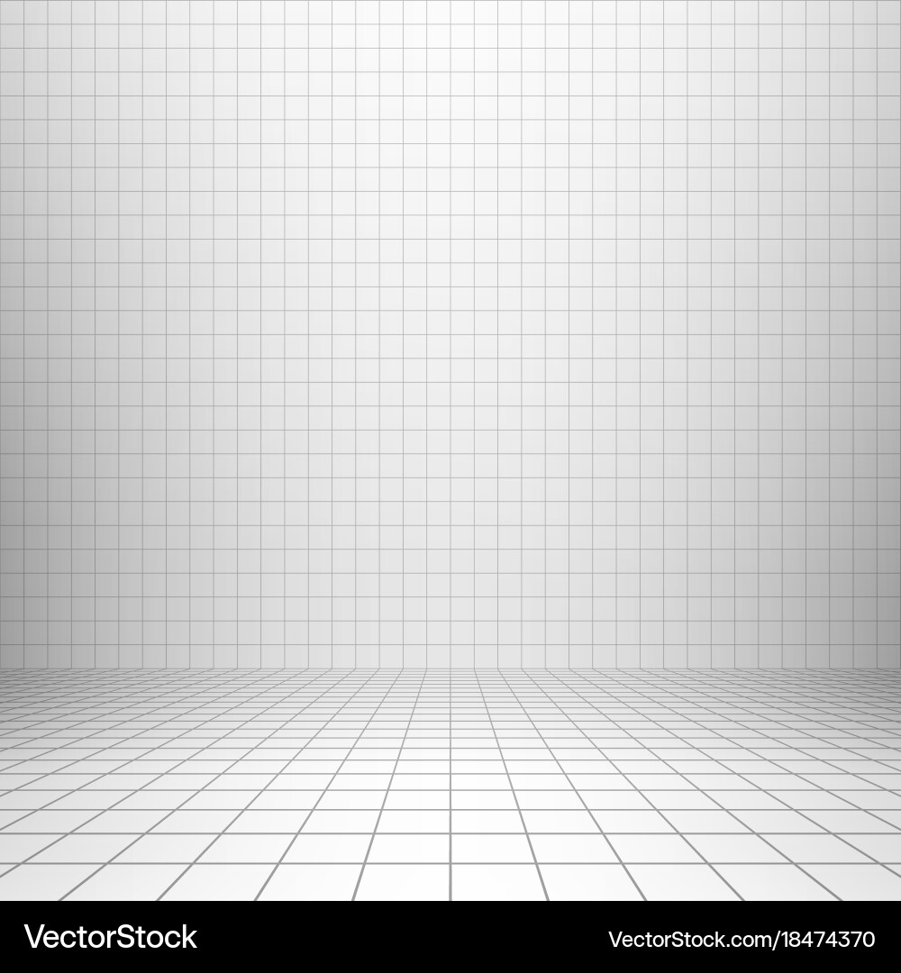Interior backdrop with grid Royalty Free Vector Image
