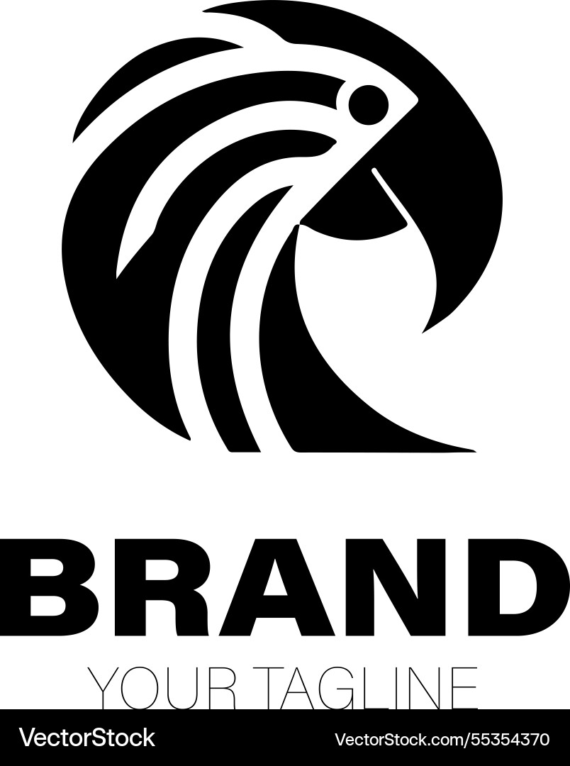Macaw logo macaw logo design macaw logo brand Vector Image
