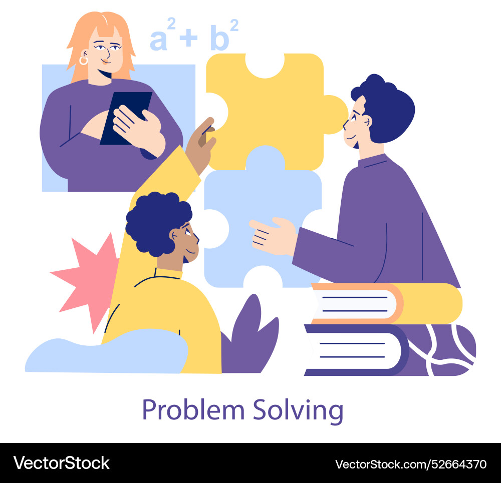 Stem education flat Royalty Free Vector Image - VectorStock