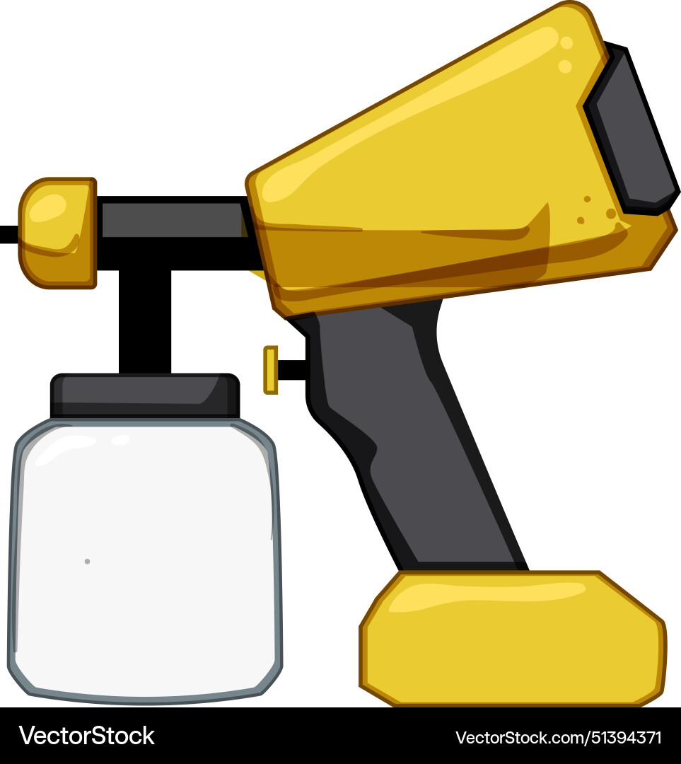 Auto paint sprayer cartoon Royalty Free Vector Image