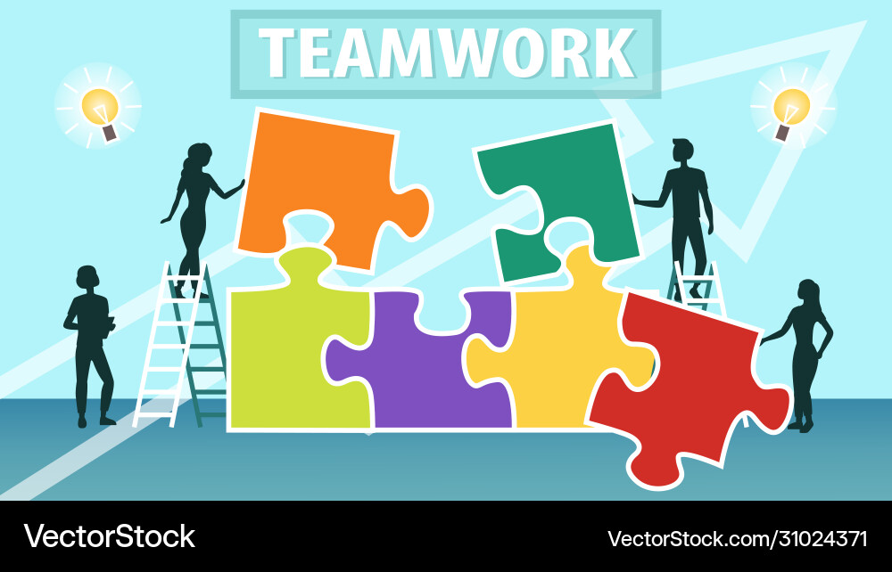 Business teamwork template concept team Royalty Free Vector