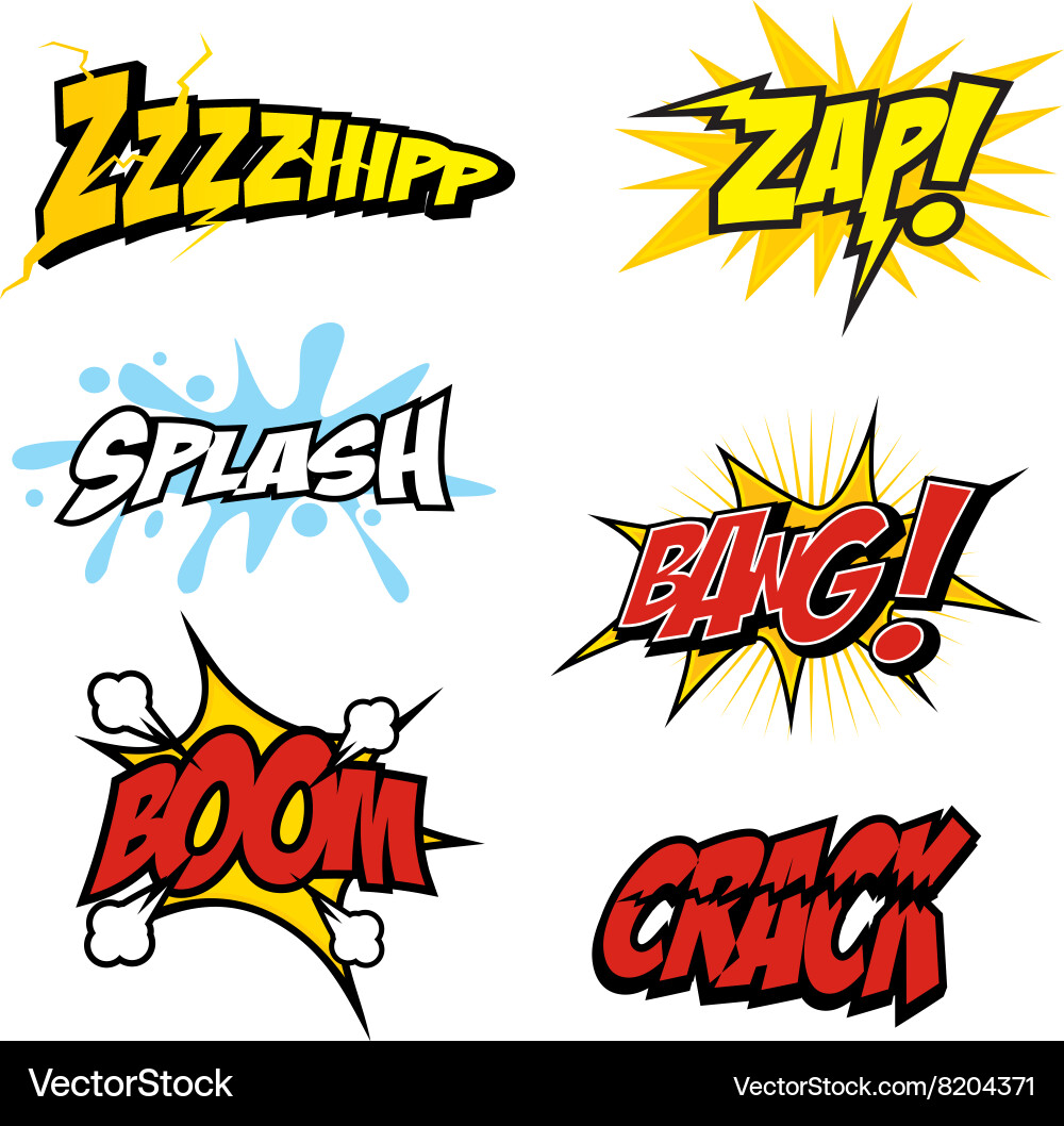 Comic sound effect Royalty Free Vector Image - VectorStock