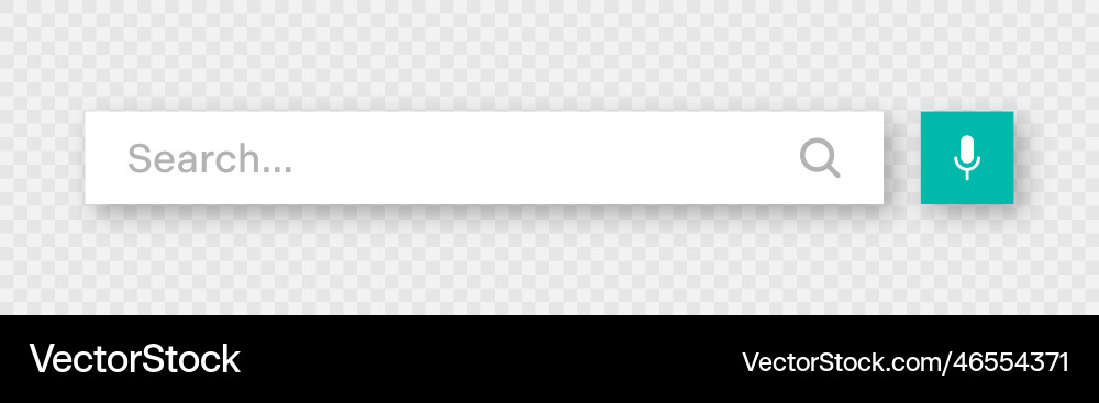 Search bar template internet browser engine Vector Image