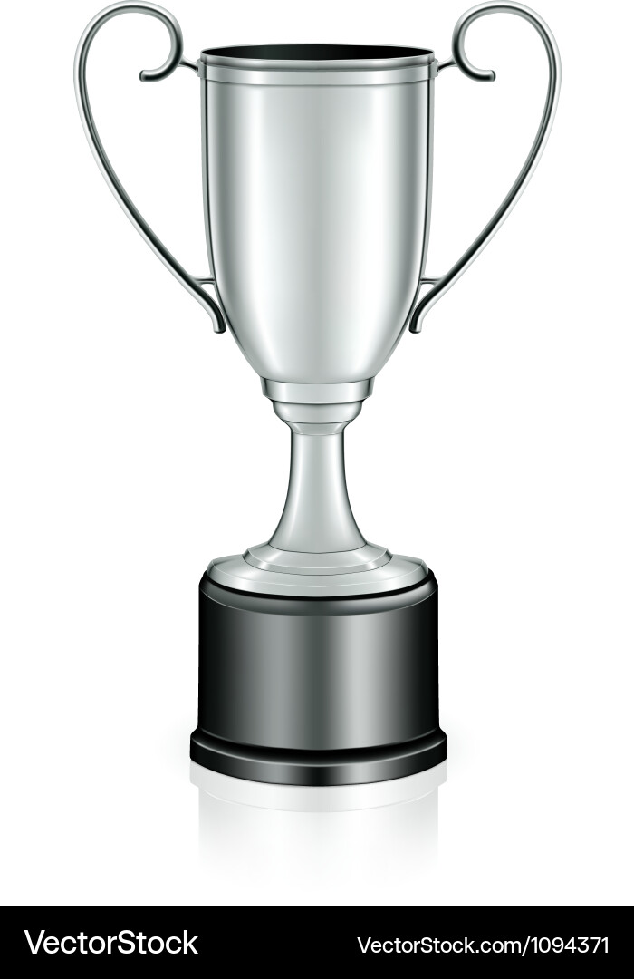 Silver trophy Royalty Free Vector Image - VectorStock