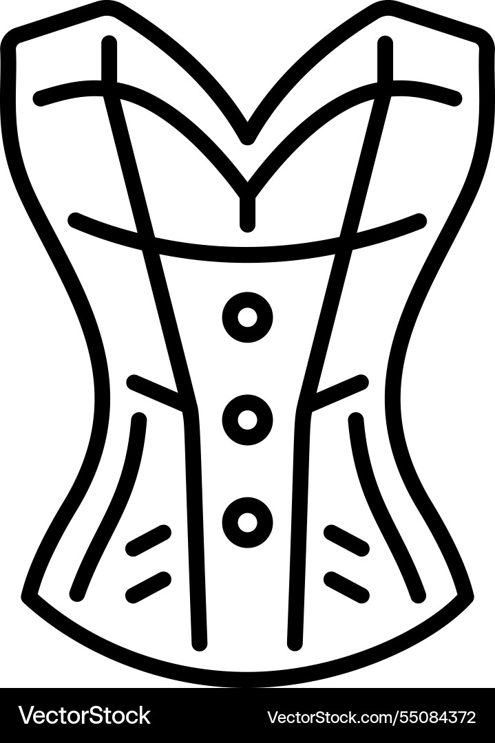 Corset Royalty Free Vector Image - VectorStock