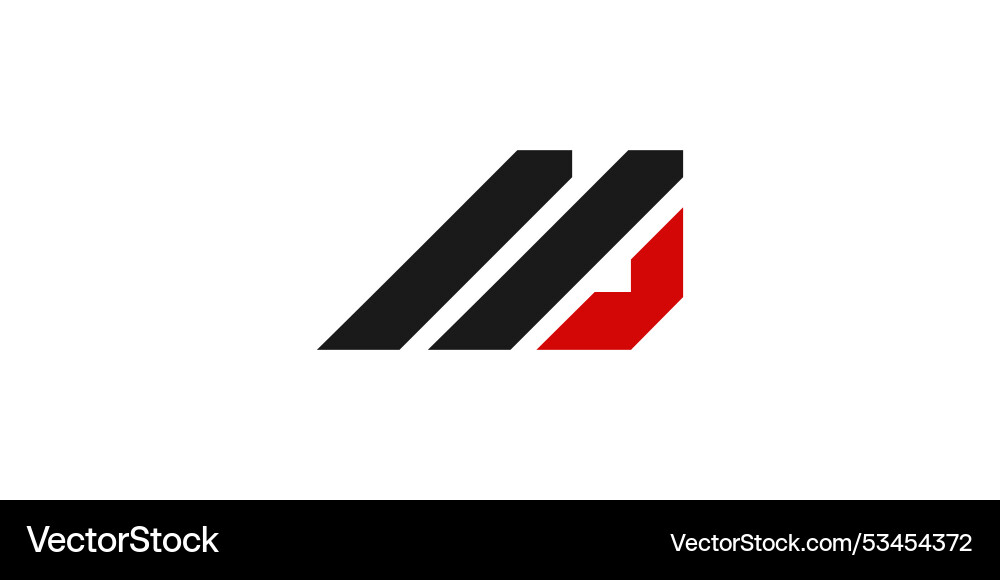 Modern and sophisticated m logo design Royalty Free Vector