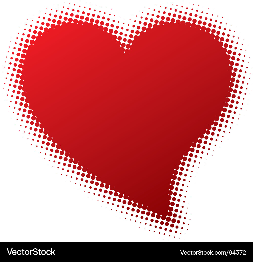 Red heart Royalty Free Vector Image - VectorStock