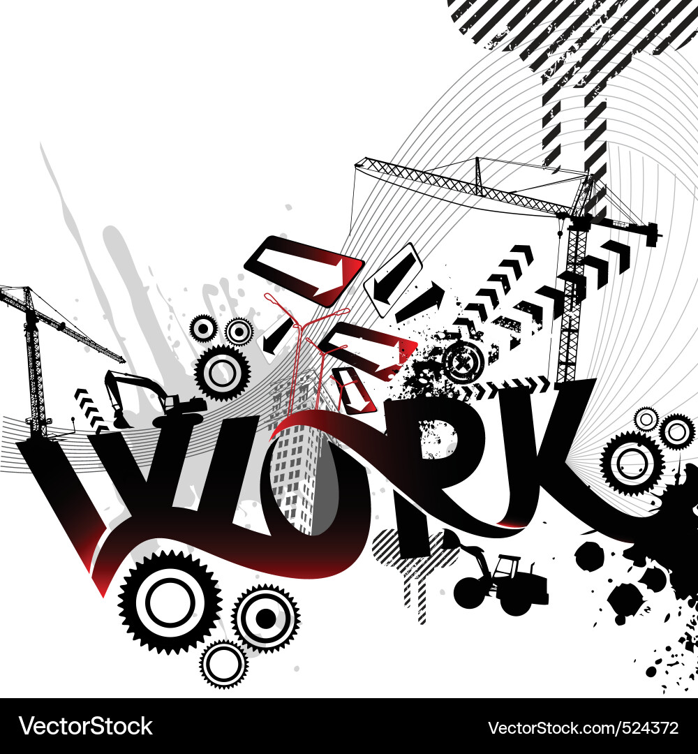 Work logo Royalty Free Vector Image - VectorStock