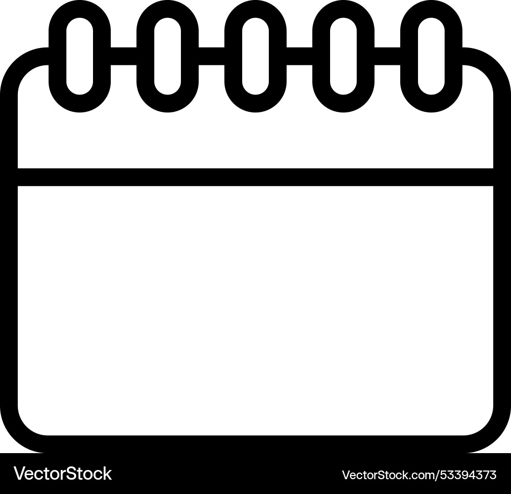 Calendar schedule - icon Royalty Free Vector Image