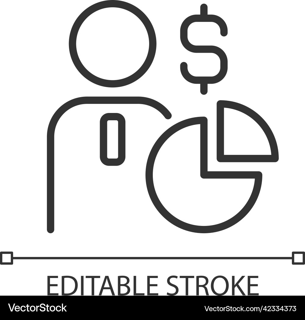 Shareholder Equity Icon Royalty Free Vector Image