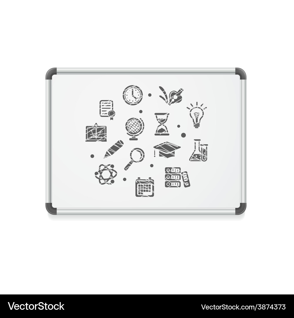 Whiteboard concept icon Royalty Free Vector Image