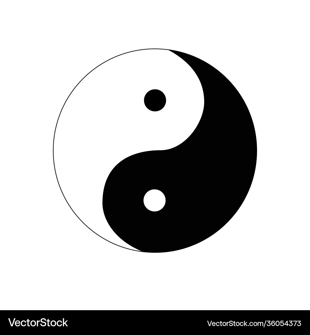Yin yang Royalty Free Vector Image - VectorStock