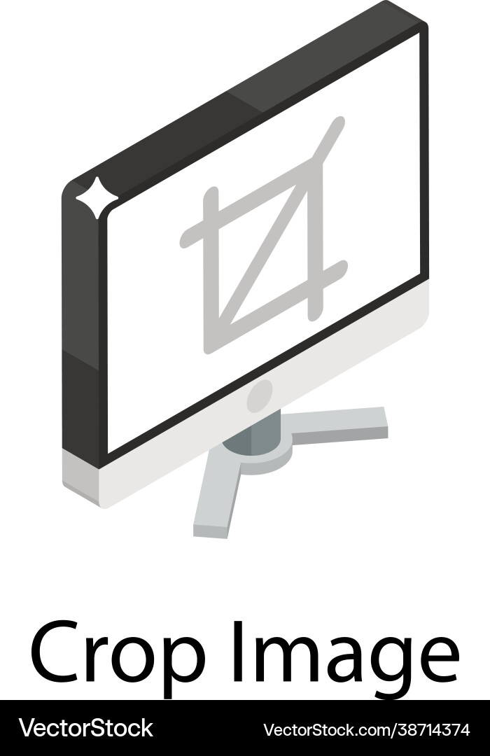 Crop image Royalty Free Vector Image - VectorStock