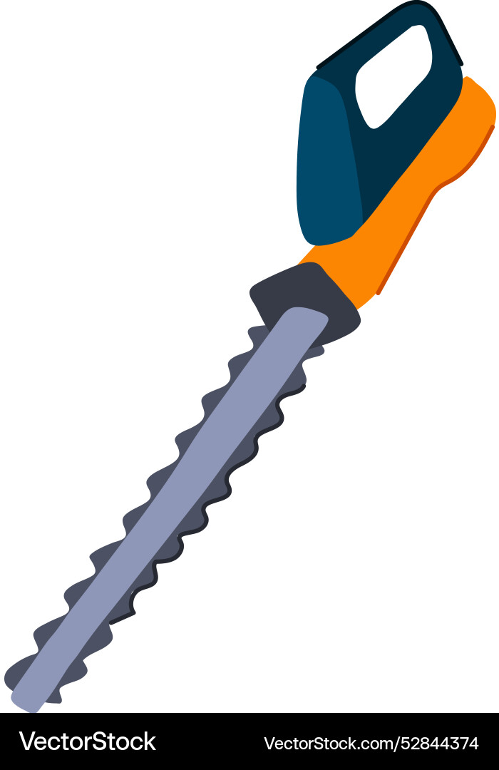 Cutting tree trimmer cartoon Royalty Free Vector Image