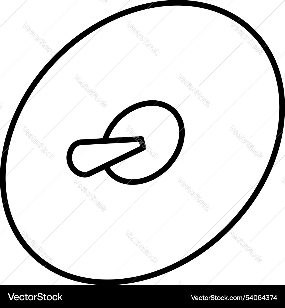 Cymbals line icon design Royalty Free Vector Image