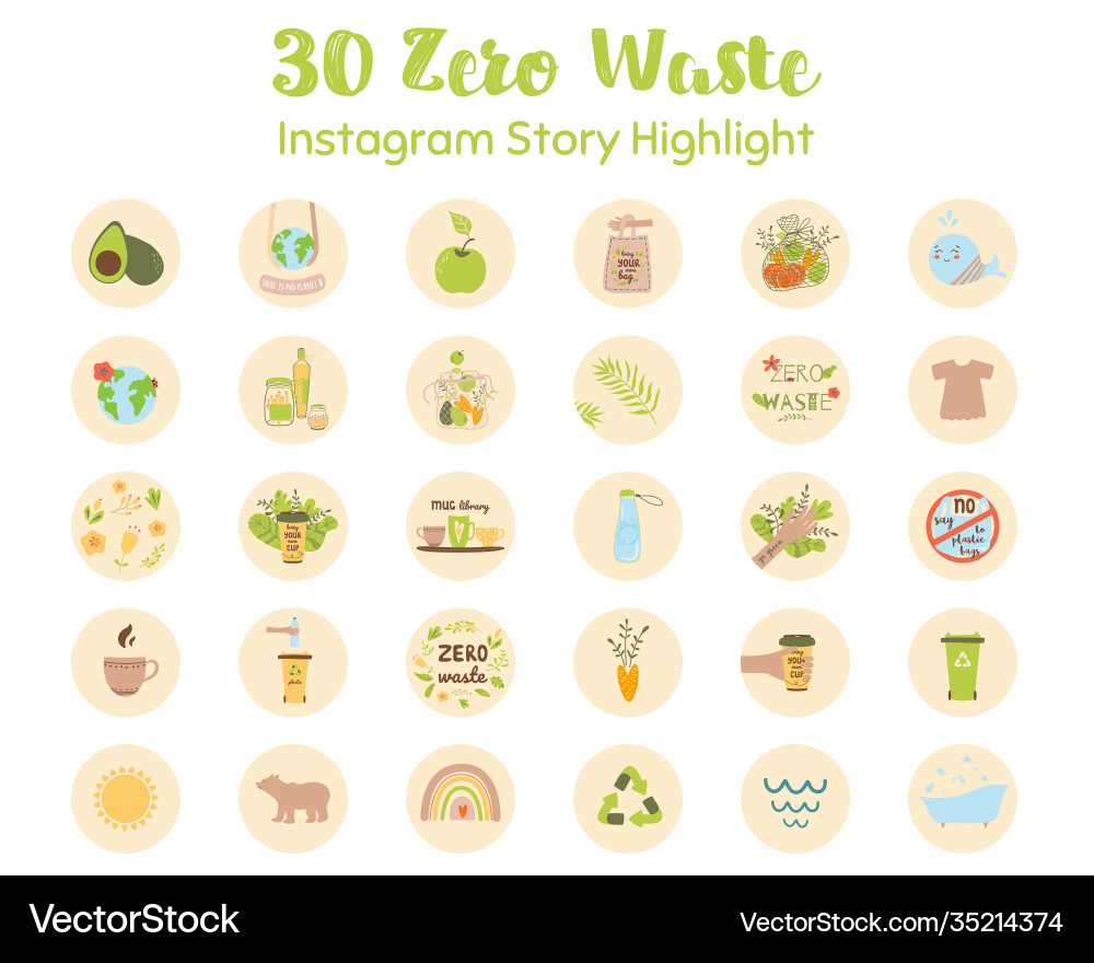 Ecological highlight covers design set in green Vector Image