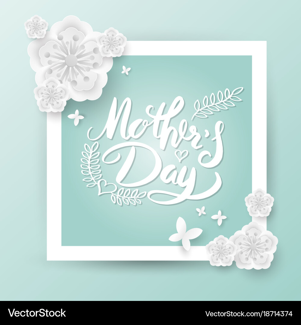 Happy Mothers Day Banner Royalty Free Vector Vectorstock