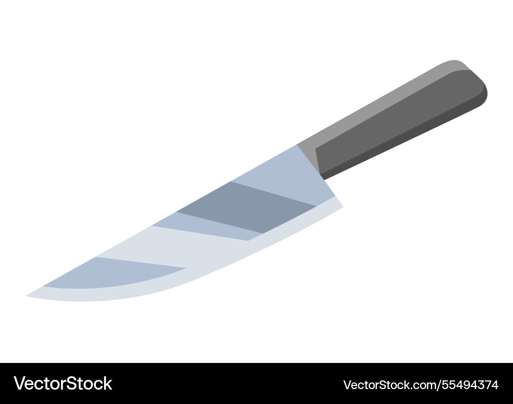 Knife stylized kitchen object Royalty Free Vector Image