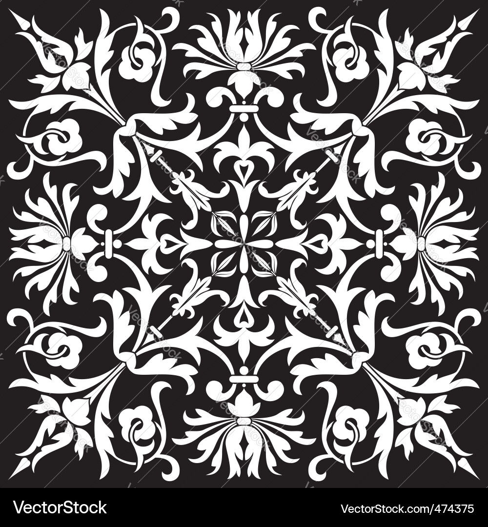 Elegant Floral Pattern Royalty Free Vector Image