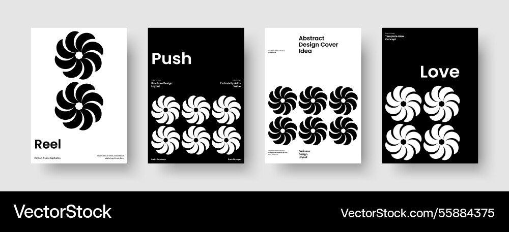 Geometric poster design creative brochure layout Vector Image