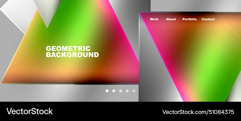 Product geometric background with colorful Vector Image