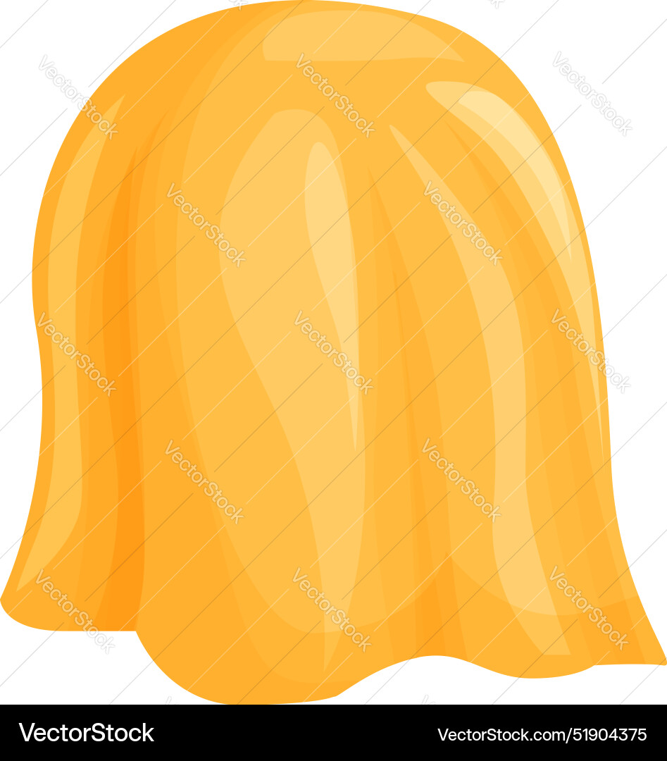 Yellow cloth covering object mystery hidden under Vector Image