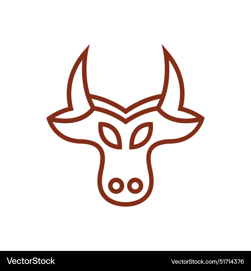 Cattle logo Royalty Free Vector Image - VectorStock