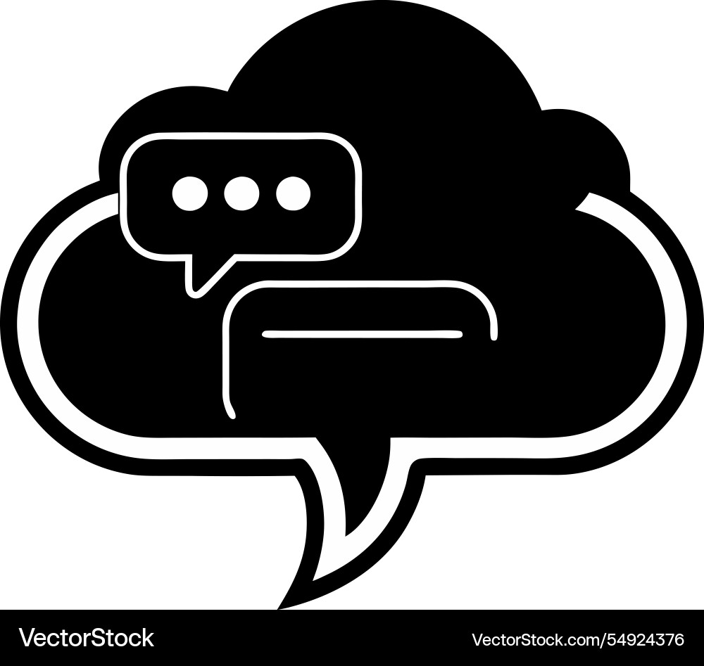 Comment-icon-bubble Royalty Free Vector Image - VectorStock