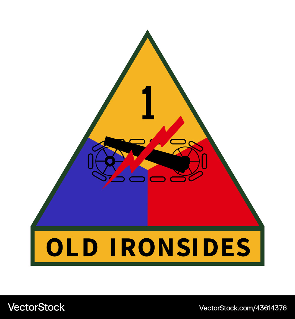 Identification badge of the combat service Vector Image