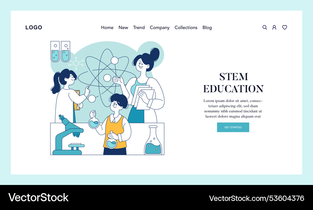 STEM Education Concept Royalty Free Vector Image